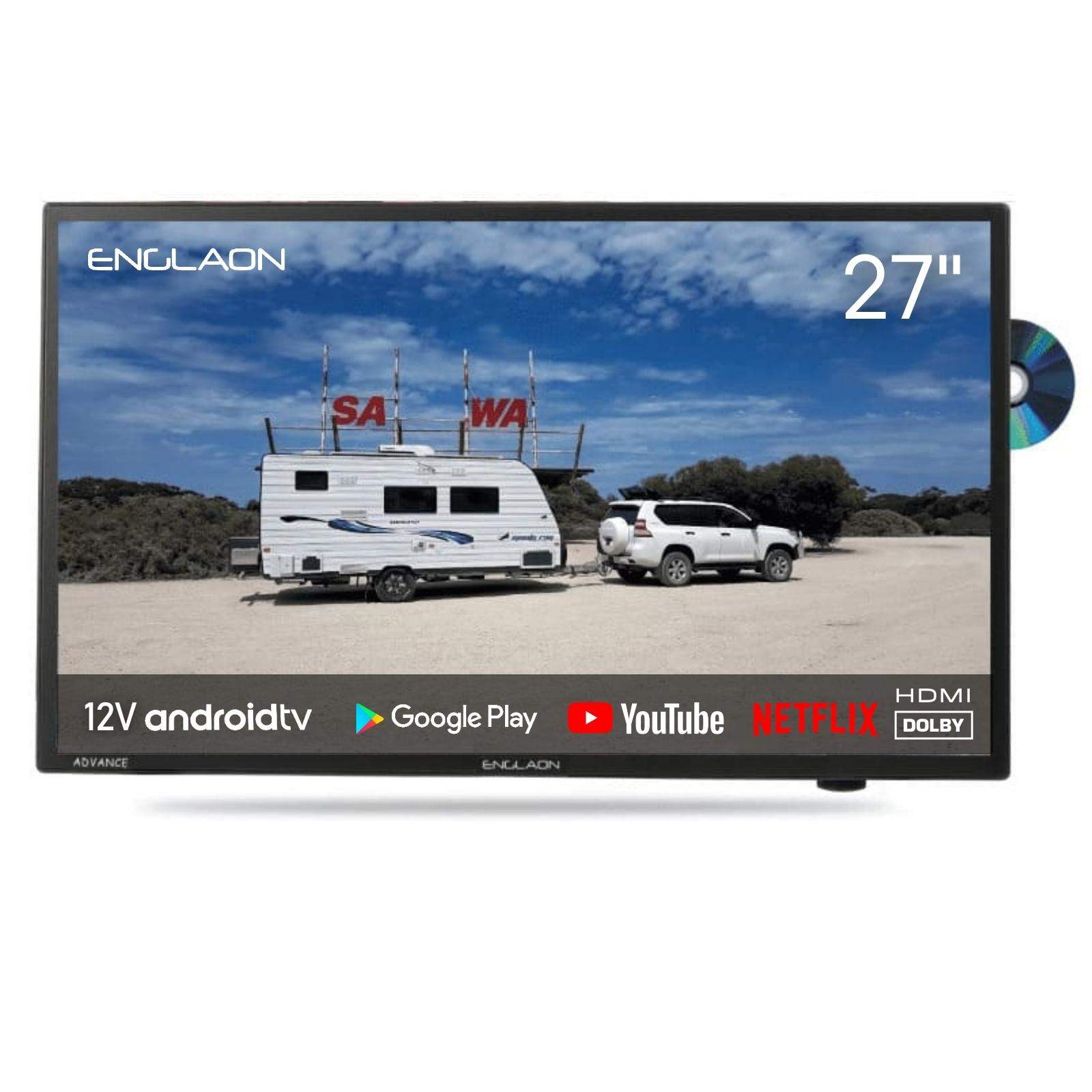 27" 12V FULL HD SMART TV WITH DVD + CHROMECAST + ANDROID 11 – Home of ...