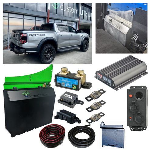 FORD RANGER NEXT GEN (RA) BEHIND SEAT DUAL COMPLETE BATTERY PACKAGE ...