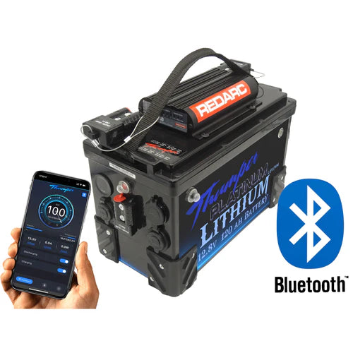 THUMPER LITHIUM BATTERY HUB 120AH REDARC BCDC + BLUETOOTH – Home of 12 ...